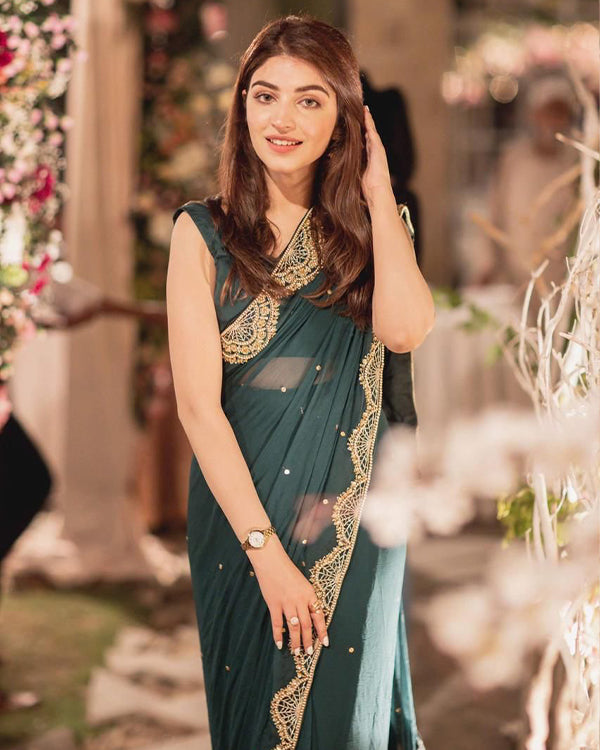 Kinza Hashmi Saree – Amna Ajmal